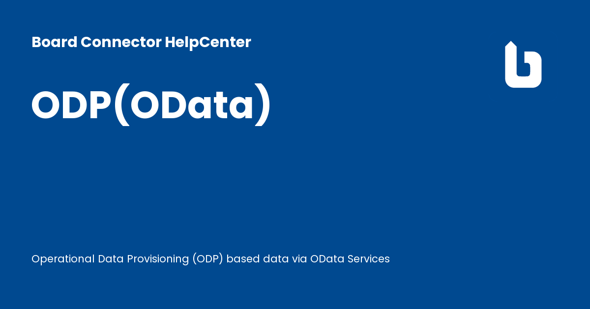 ODP(OData) - Board Connector HelpCenter