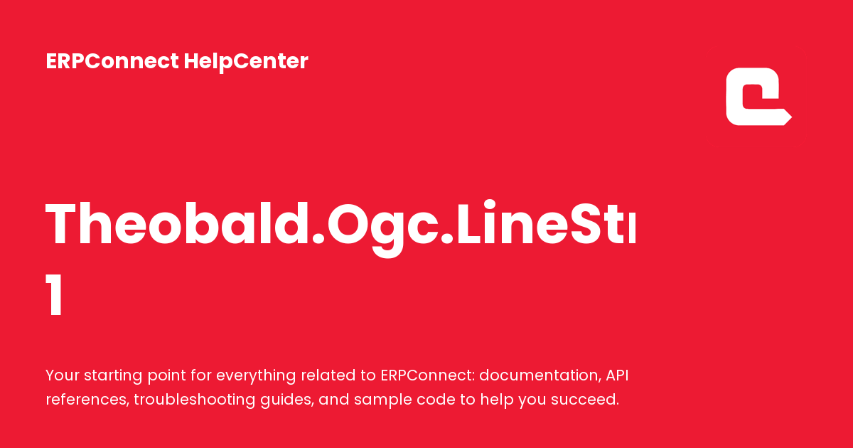 Theobald.Ogc.LineString 1 - ERPConnect HelpCenter