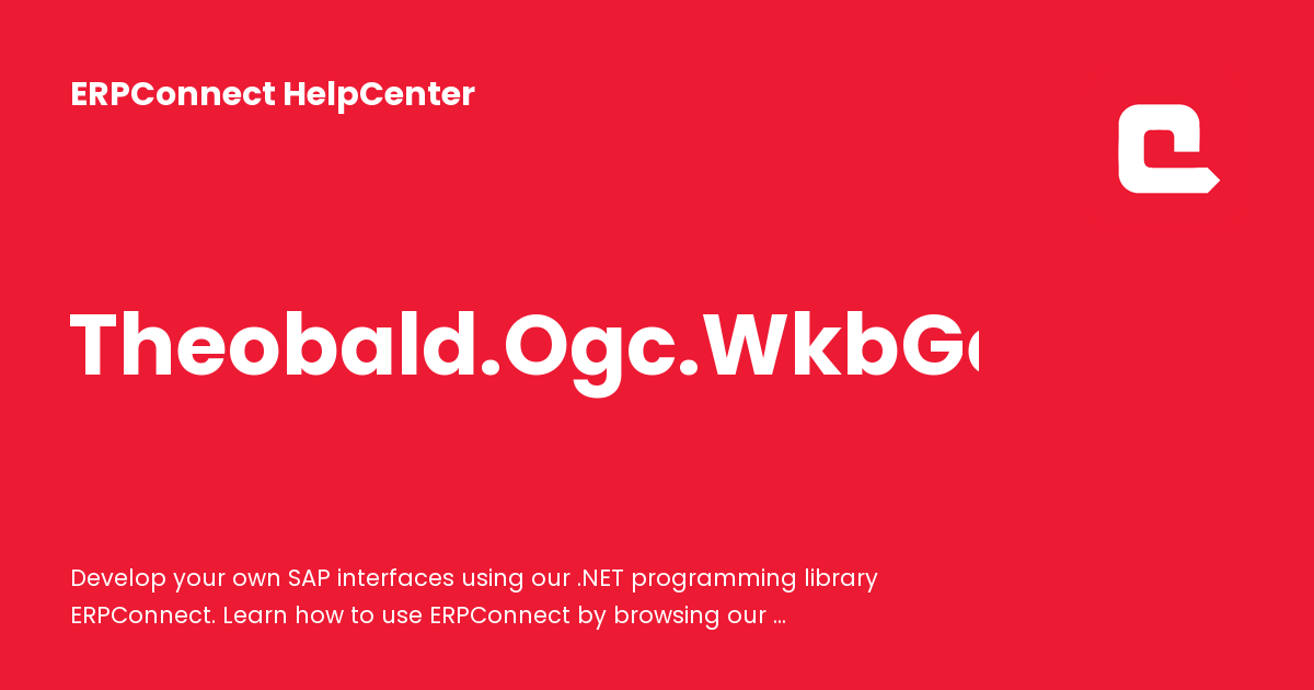 Theobald.Ogc.WkbGeometryType - ERPConnect HelpCenter