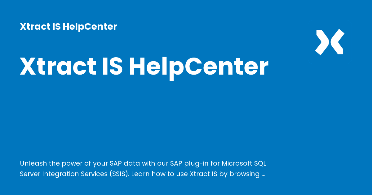 Xtract IS HelpCenter - Xtract IS HelpCenter