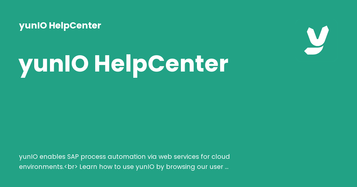 yunIO HelpCenter - yunIO HelpCenter